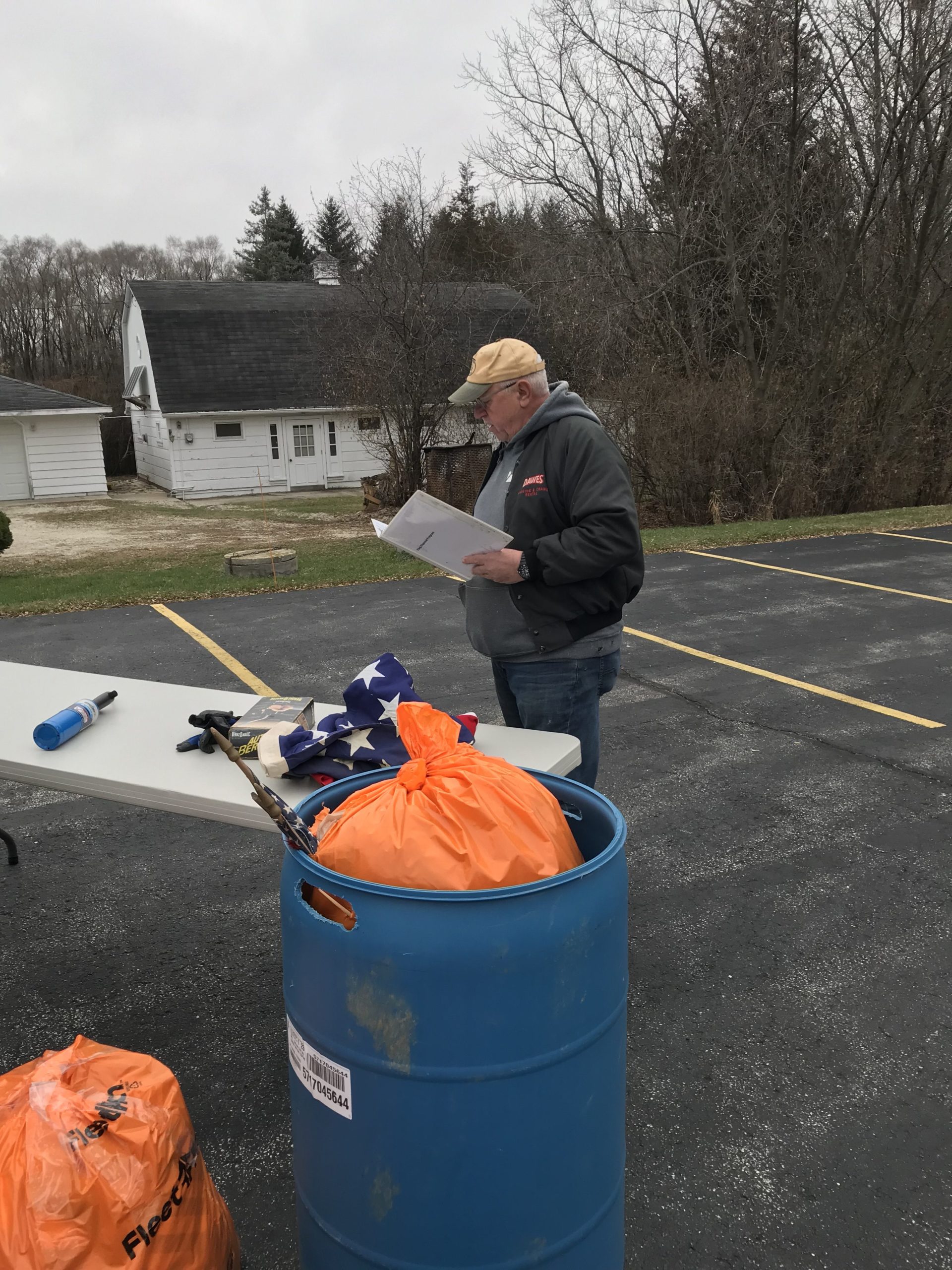 Flag Buring December 6 2022 (2) - American legion Post no. 1